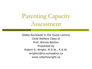 PPT - Parenting Capacity Assessment PowerPoint Presentation, free ...