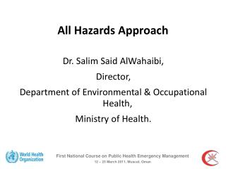 PPT - All Hazards Approach PowerPoint Presentation, free download - ID ...