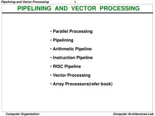 PPT - PIPELINING AND VECTOR PROCESSING PowerPoint Presentation, free ...