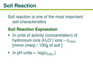 PPT - Soil Reaction PowerPoint Presentation, free download - ID:3938528