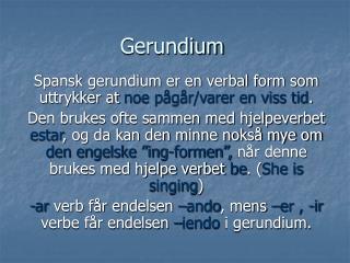 PPT - Gerundium PowerPoint Presentation, free download - ID:3943226
