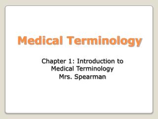 PPT - Medical Terminology PowerPoint Presentation, free download - ID ...