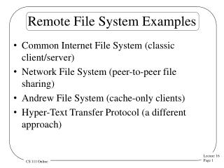 PPT - Remote File System Examples PowerPoint Presentation, free ...