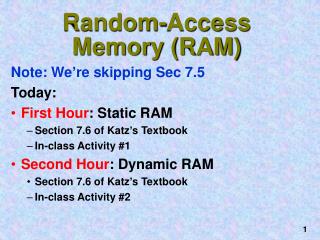 PPT - Random-Access Memory (RAM) PowerPoint Presentation, free download ...