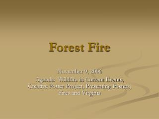 PPT - Forest Fire PowerPoint Presentation, free download - ID:4080050