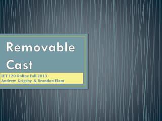 PPT - Altered Cast Technique PowerPoint Presentation - ID:137809