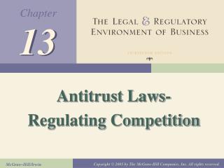PPT - Antitrust Laws- Regulating Competition PowerPoint Presentation ...