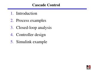 PPT - Cascade Control PowerPoint Presentation, free download - ID:4207141