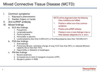 PPT - Mixed Connective Tissue Disease (MCTD) PowerPoint Presentation ...