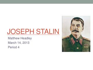 PPT - Joseph Stalin PowerPoint Presentation, free download - ID:4330762