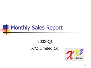 PPT - Monthly Sales Report PowerPoint Presentation, free download - ID ...