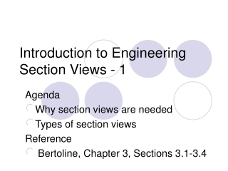 PPT - Introduction to Engineering Section Views - 1 PowerPoint ...