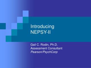 PPT - Introducing NEPSY-II PowerPoint Presentation, free download - ID ...