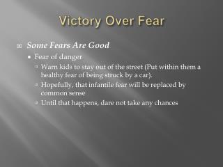 PPT - Victory Over Fear PowerPoint Presentation, free download - ID:522636