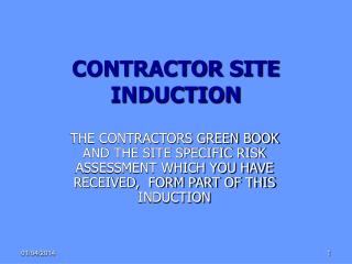 PPT - Construction Site Induction PowerPoint Presentation - ID:1207482