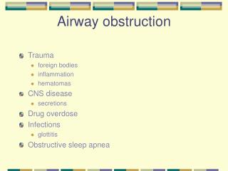 PPT - Airway obstruction PowerPoint Presentation, free download - ID:588678
