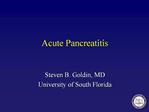 PPT - Acute Pancreatitis PowerPoint Presentation, free download - ID:611952