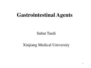 PPT - Gastrointestinal Agents PowerPoint Presentation, free download ...