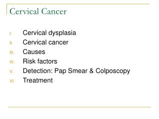 PPT - Cervical Cancer PowerPoint Presentation, free download - ID:636461