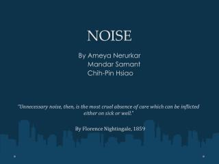 PPT - NOISE PowerPoint Presentation, free download - ID:641053