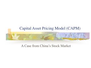 PPT - Capital Asset Pricing Model (CAPM) PowerPoint Presentation, free ...
