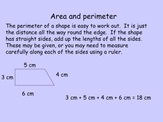 PPT - Area and perimeter PowerPoint Presentation, free download - ID:706098