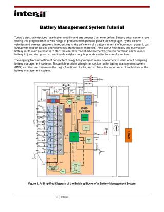 PPT - Battery Management System Tutorial PowerPoint Presentation, free download - ID:7169158