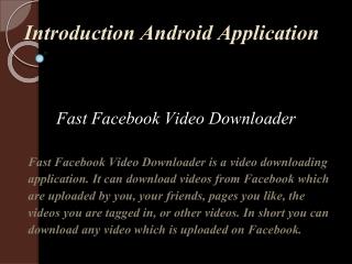 PPT - Free Fast Facebook Video Downloader PowerPoint Presentation, free ...