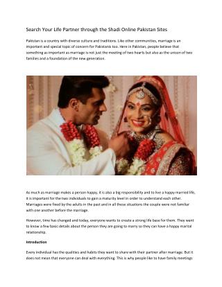 PPT - Search Your Life Partner through the Shadi Online Pakistan Sites ...