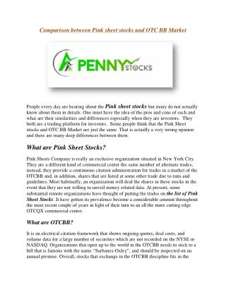 Pink Sheet Stocks Online Presentations Channel