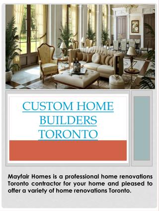 PPT - Custom Home Builders Toronto PowerPoint Presentation, free ...