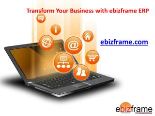 ebizframe ERP Online Presentations Channel