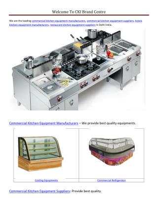 PPT - Commercial Kitchen Equipment PowerPoint Presentation, free ...