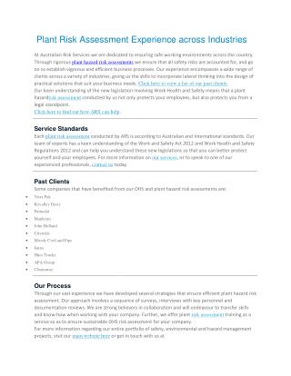 PPT - Plant Risk Assessment | Plant Auditing PowerPoint Presentation ...