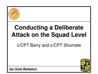 PPT - Conducting a Deliberate Attack on the Squad Level PowerPoint ...