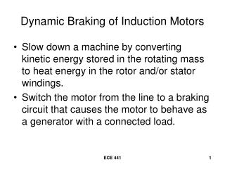 PPT - Dynamic Braking of Induction Motors PowerPoint Presentation, free ...