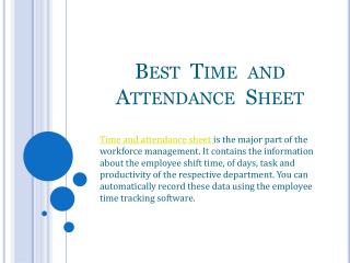 PPT - Automated Time Attendance and Production System (ATAAPS) User ...