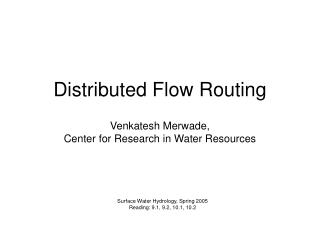 PPT - Distributed Flow Routing PowerPoint Presentation, free download ...