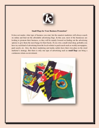 PPT - Small Flags for Your Business Promotion PowerPoint Presentation ...