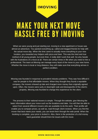 PPT - Well Established Moving Company for Hassle-Free Relocation ...