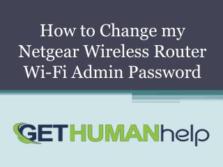 PPT - How to Reset Netgear Wireless Router Wi-Fi Admin Password ...