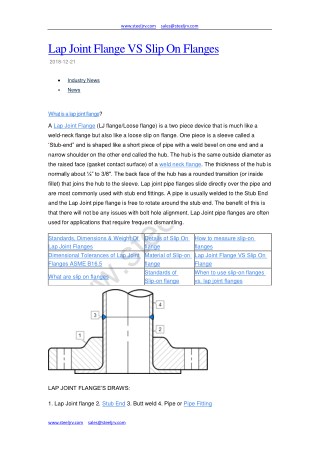 Lap joint flanges PowerPoint (PPT) Presentations, Lap joint flanges ...