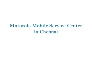 motorolaphonecenter Online Presentations Channel