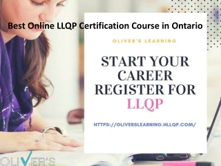 HLLQP course Online Presentations Channel