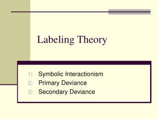 PPT - Labeling Theory PowerPoint Presentation, free download - ID:845217