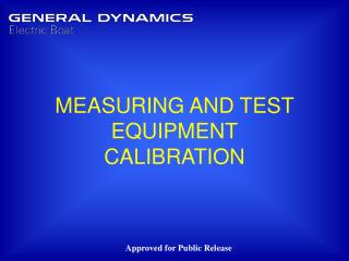 PPT - MEASURING AND TEST EQUIPMENT CALIBRATION PowerPoint Presentation ...