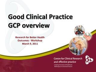 PPT - Good Clinical Practice GCP overview PowerPoint Presentation, free ...