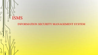 PPT - ISMS Information security management system PowerPoint ...