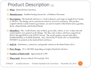 PPT - Product Description [1] PowerPoint Presentation, free download ...