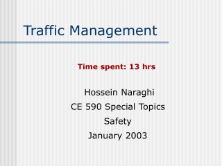 PPT - Traffic Management PowerPoint Presentation, free download - ID ...
